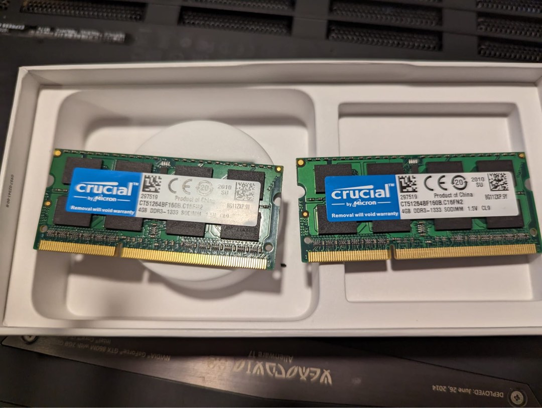 Crucial 4GB DDR3L-1333 SODIMM Memory, Computers & Tech, Parts ...