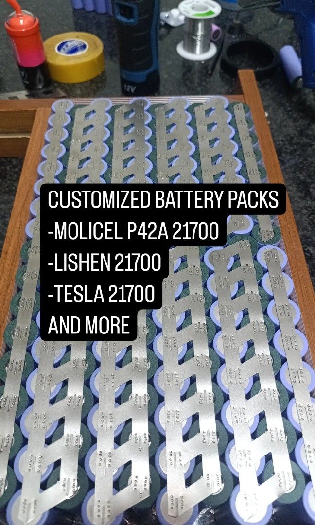 CUSTOM lithium ion battery pack Lishen 21700 Tesla 21700 Molicel 21700 ...