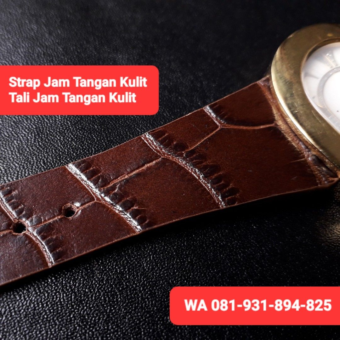 Custom Strap Jam Tangan Kulit Di Malang, Fesyen Wanita, Jam Tangan di ...