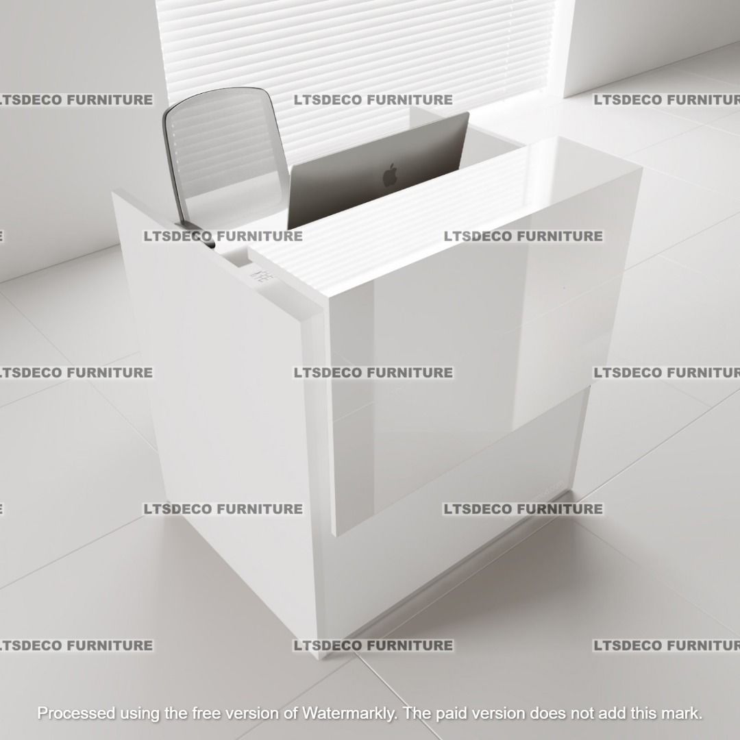 CUSTOMIZED RECEPTION TABLE/OFFICE PARTITION AND FURNITURE, Furniture ...