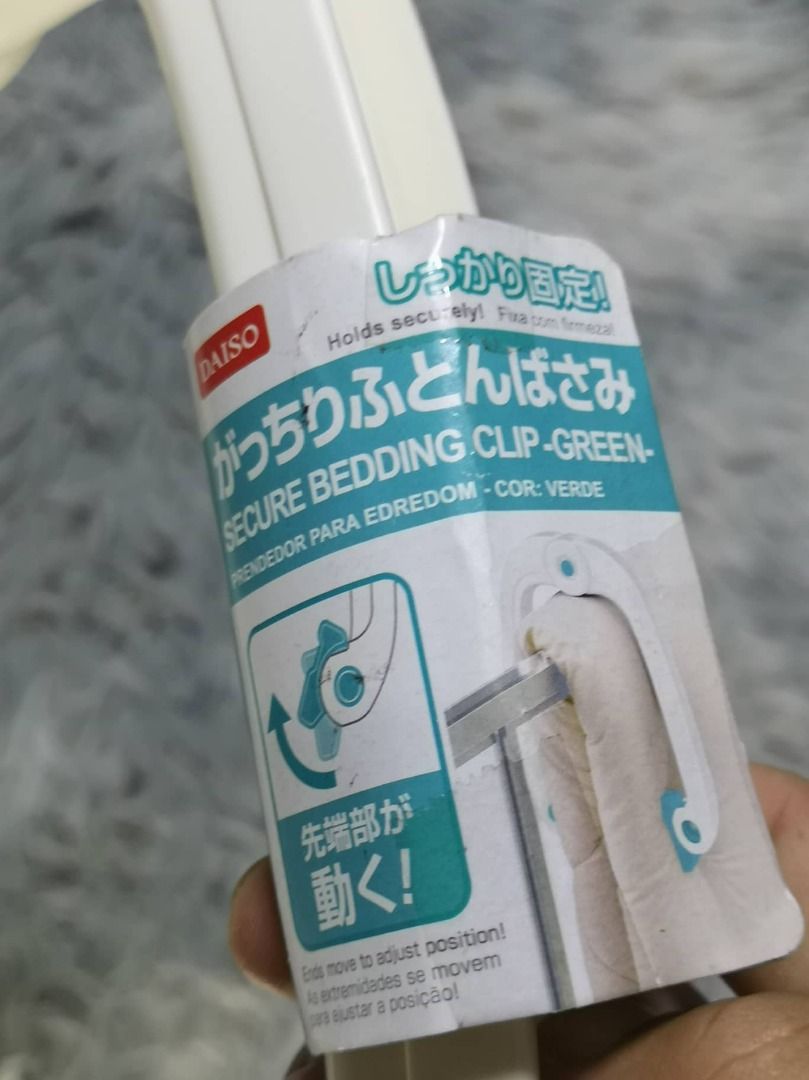 Daiso Plastic Bedding Clip, Furniture & Home Living, Home Improvement ...