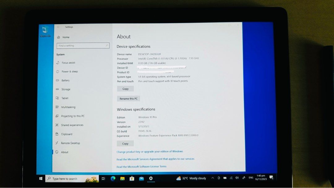 Dell Latitude 5290 2-in-1 Tablet PC with detachable Keyboard and Pen ...