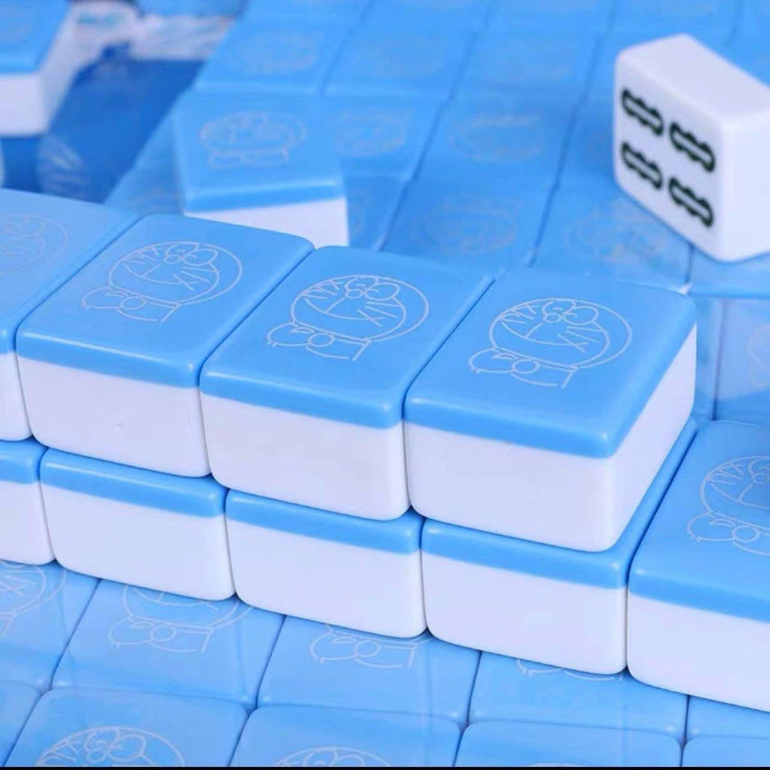 Doraemon Mahjong Set, Hobbies & Toys, Toys & Games on Carousell