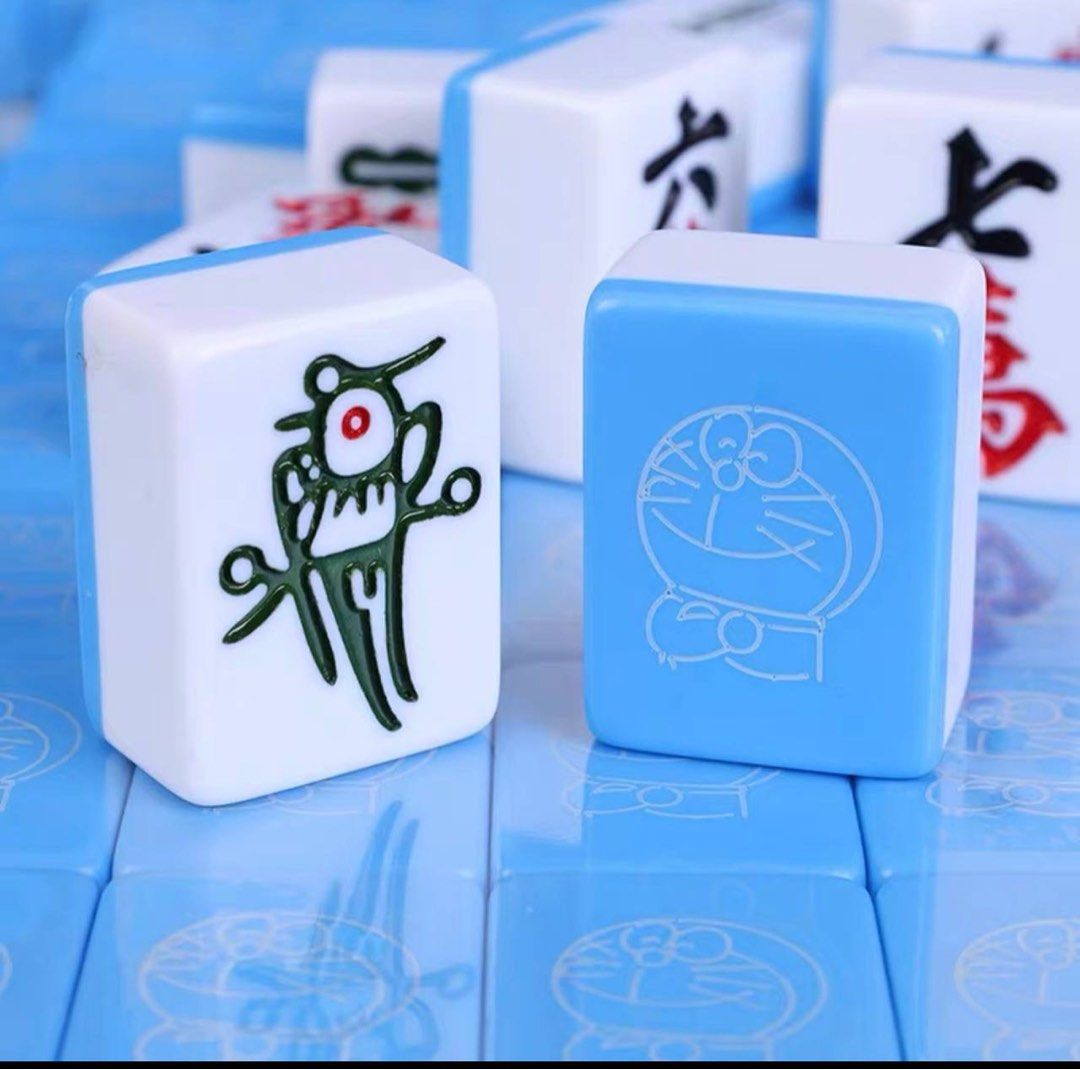 Doraemon Mahjong Set, Hobbies & Toys, Toys & Games on Carousell