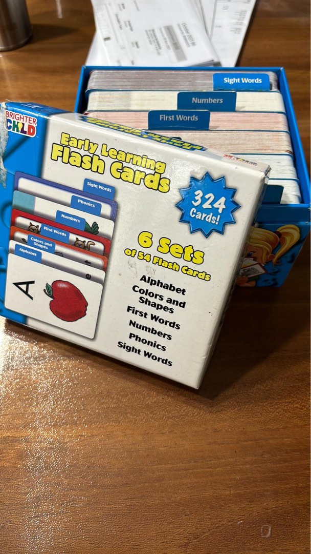Early learning flash cards, Hobbies & Toys, Toys & Games on Carousell