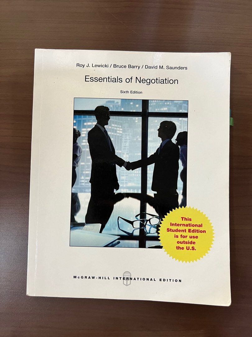 Essentials of Negotiation, Hobbies & Toys, Books & Magazines, Textbooks ...