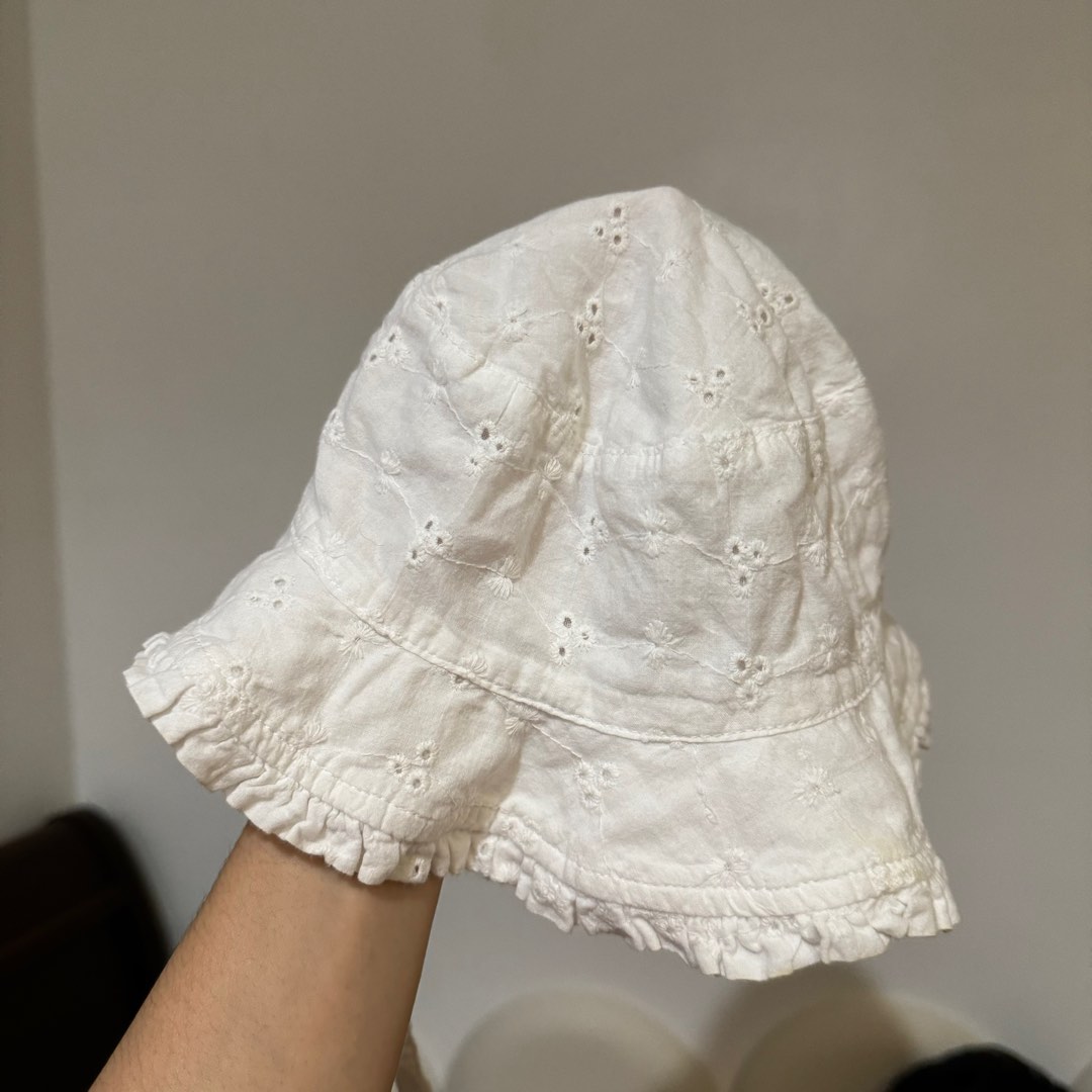 Eyelet Baby Hat 3-9Mos, Babies & Kids, Babies & Kids Fashion on Carousell