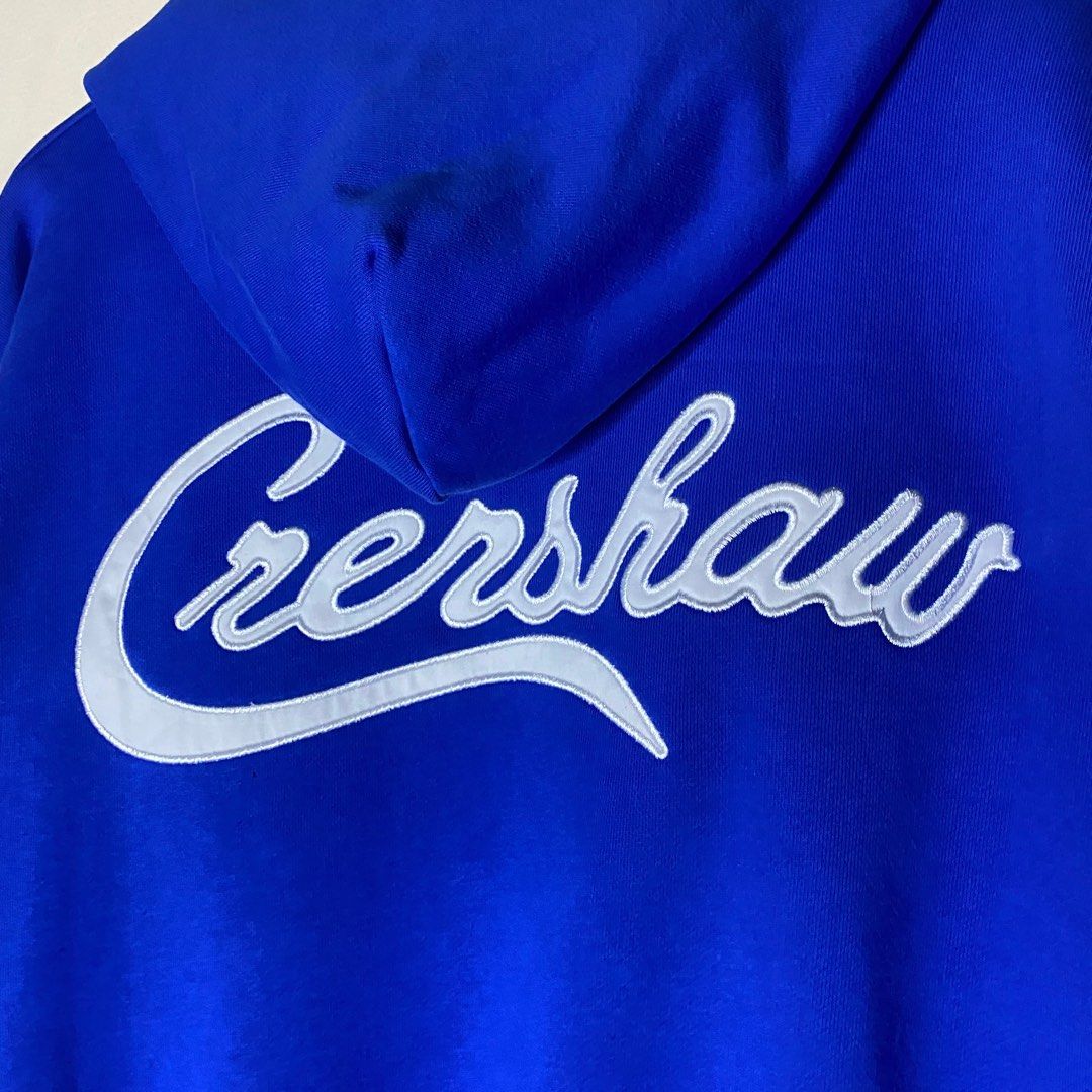 Fear of God x Essentials Crenshaw Blue Hoodie, Men's Fashion, Coats ...
