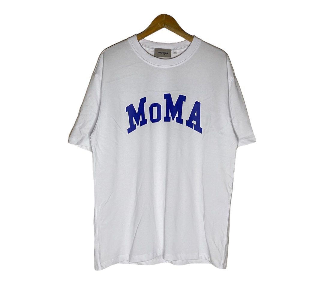Fear of God x Essentials MoMA White Tee, Men's Fashion, Tops & Sets ...