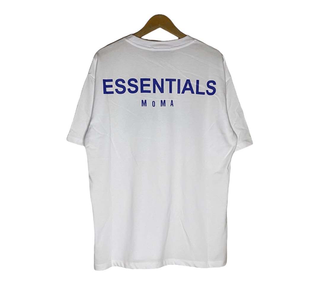 Fear of God x Essentials MoMA White Tee, Men's Fashion, Tops & Sets ...