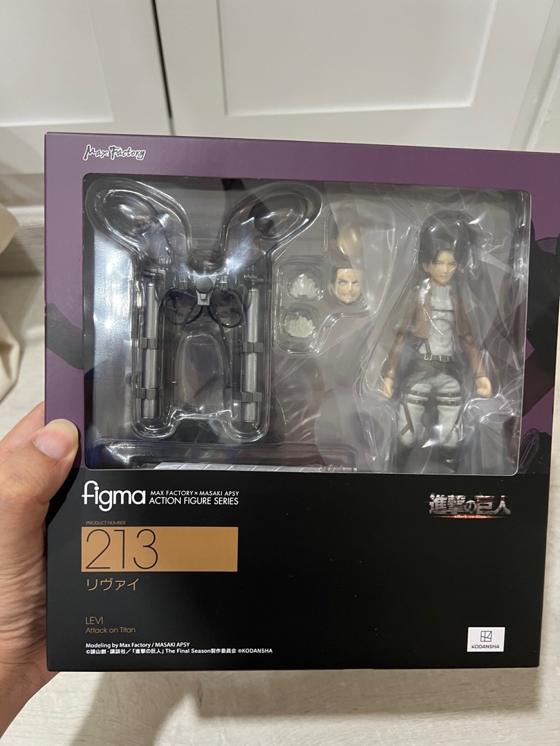 Figma 213 Levi Attack on Titan AoT Shingeki no Kyojin Max Factory ...
