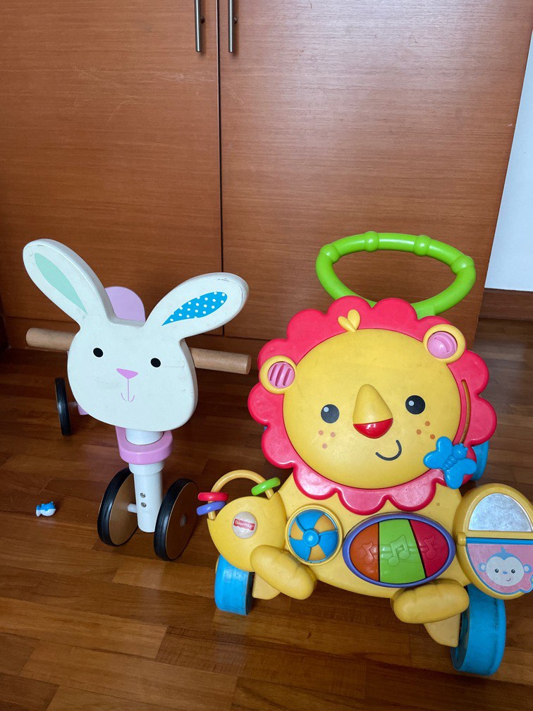 Fisher Price Walker and bunny bike, Babies & Kids, Infant Playtime on ...