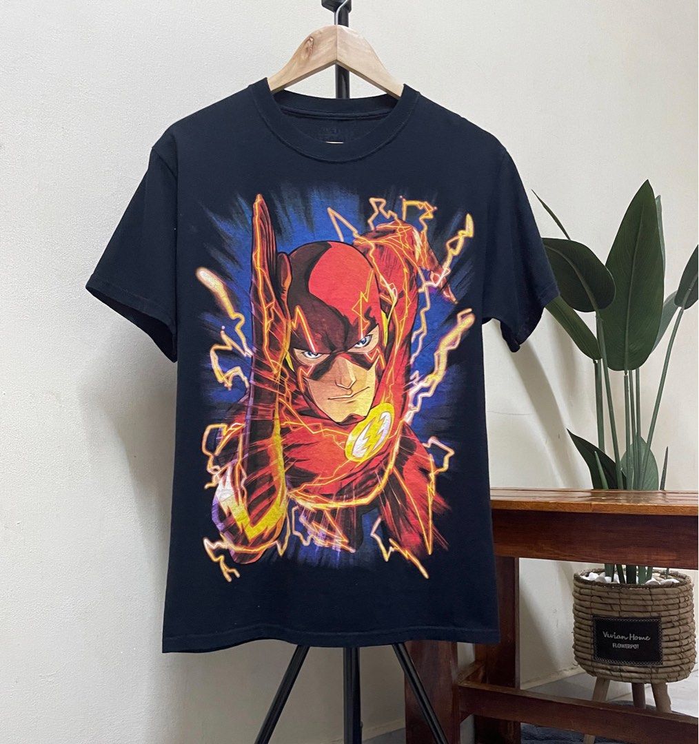 Flash Justice League DC Comic Big Fronthit, Men's Fashion, Tops & Sets ...