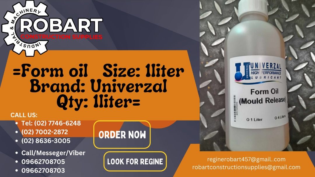 =Form oil Size: 1liter Brand: Univerzal Qty: 1liter=, Commercial ...