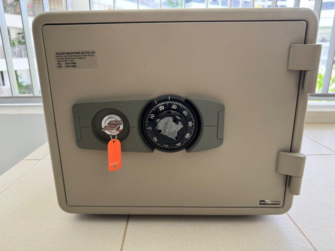 Four number dual lock fireproof safe, Furniture & Home Living, Security ...