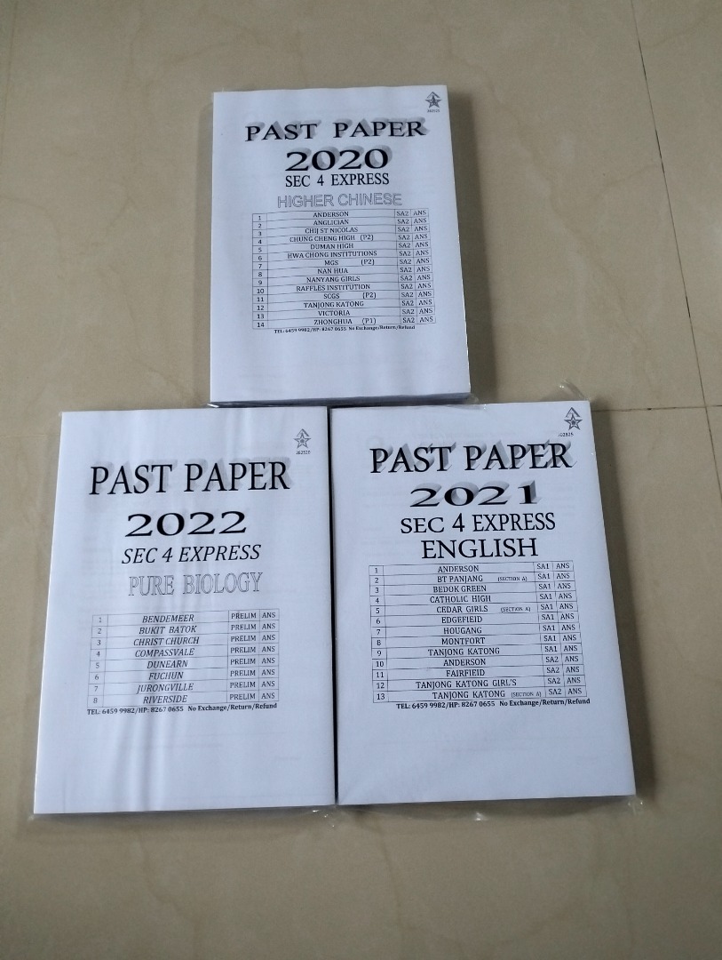 GCE O level paper for revision, Hobbies & Toys, Books & Magazines ...