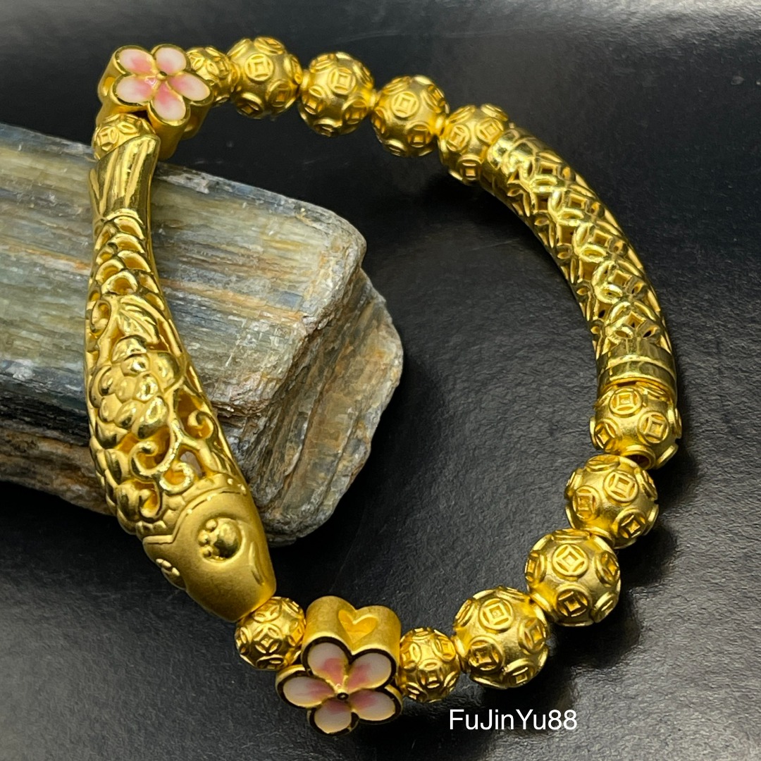 Genuine 24K Gold for Good Health and Wealth, Women's Fashion, Jewelry ...
