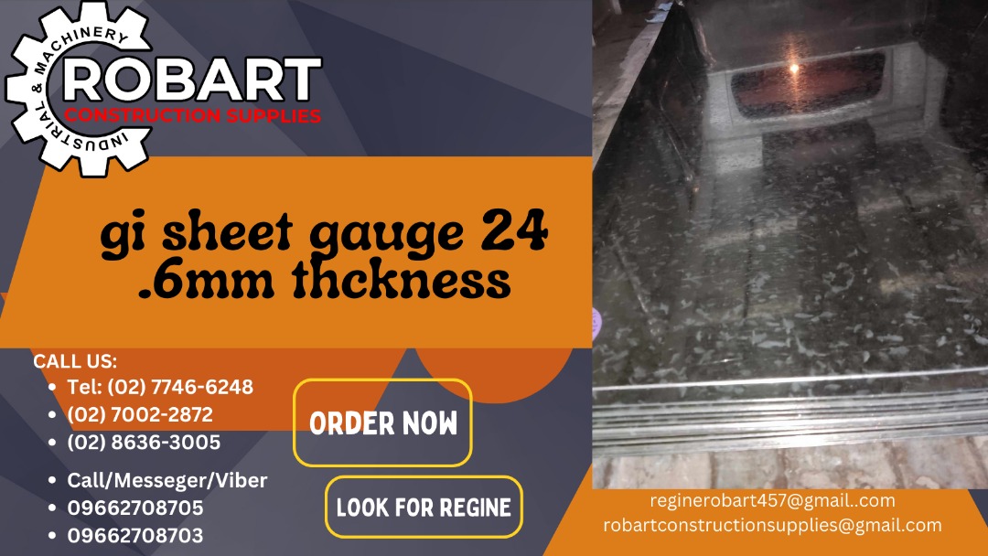 gi sheet gauge 24 .6mm thckness, Commercial & Industrial, Construction ...