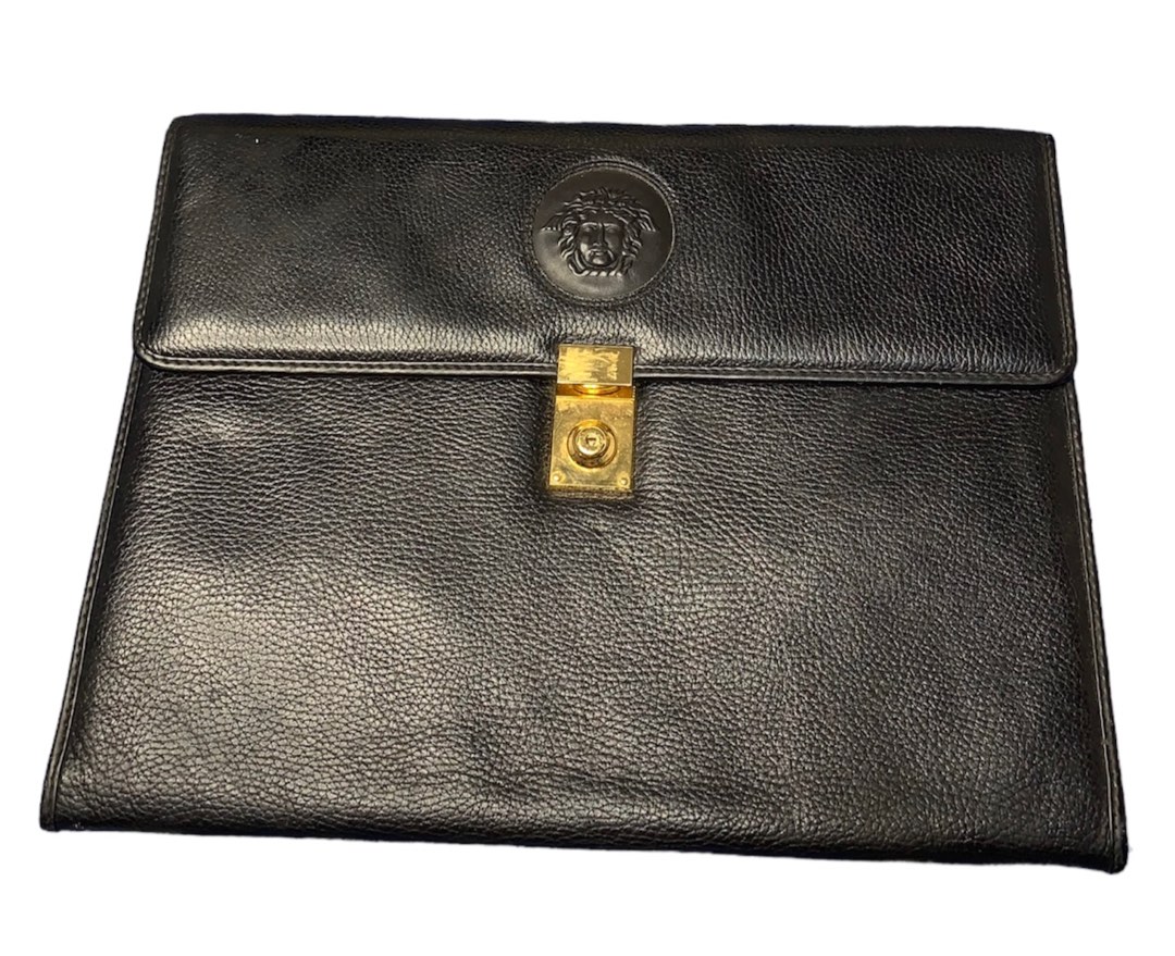 Gianni Versace Leather Laptop Envelope Sleeves, Luxury, Bags & Wallets ...