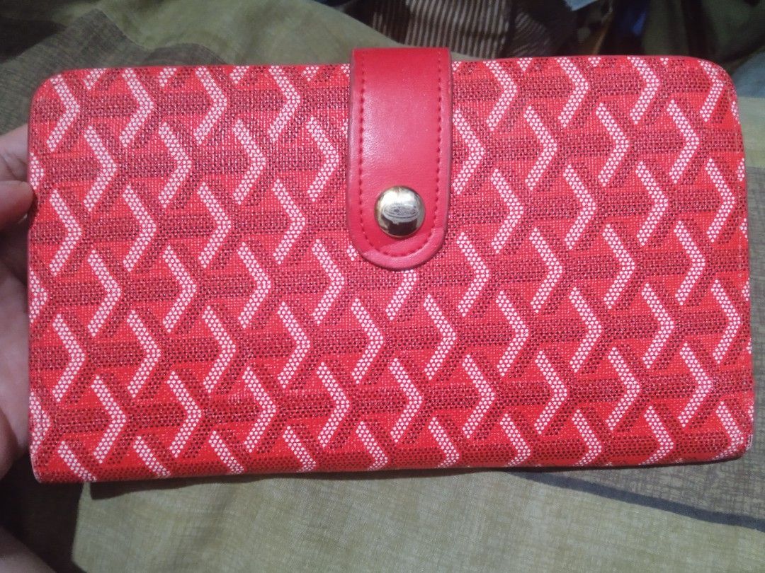 Goyard Multiple Packet Wallet Red, Luxury, Bags & Wallets on Carousell