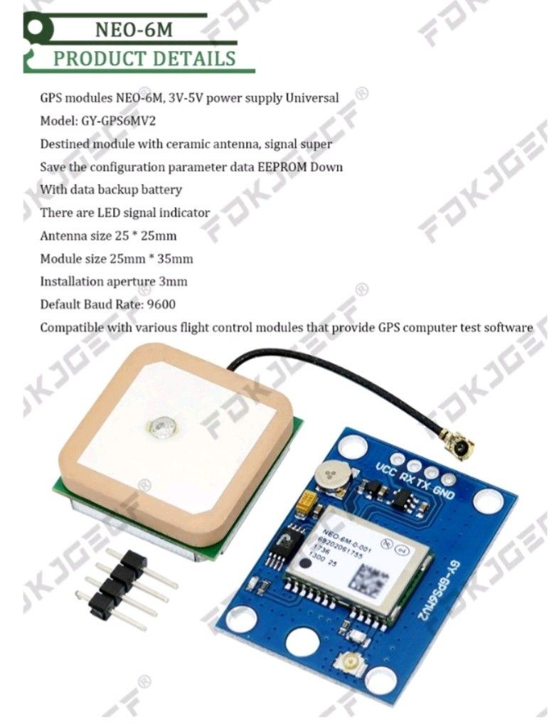 GPS module GY-NEO6MV2, Computers & Tech, Parts & Accessories, Other ...