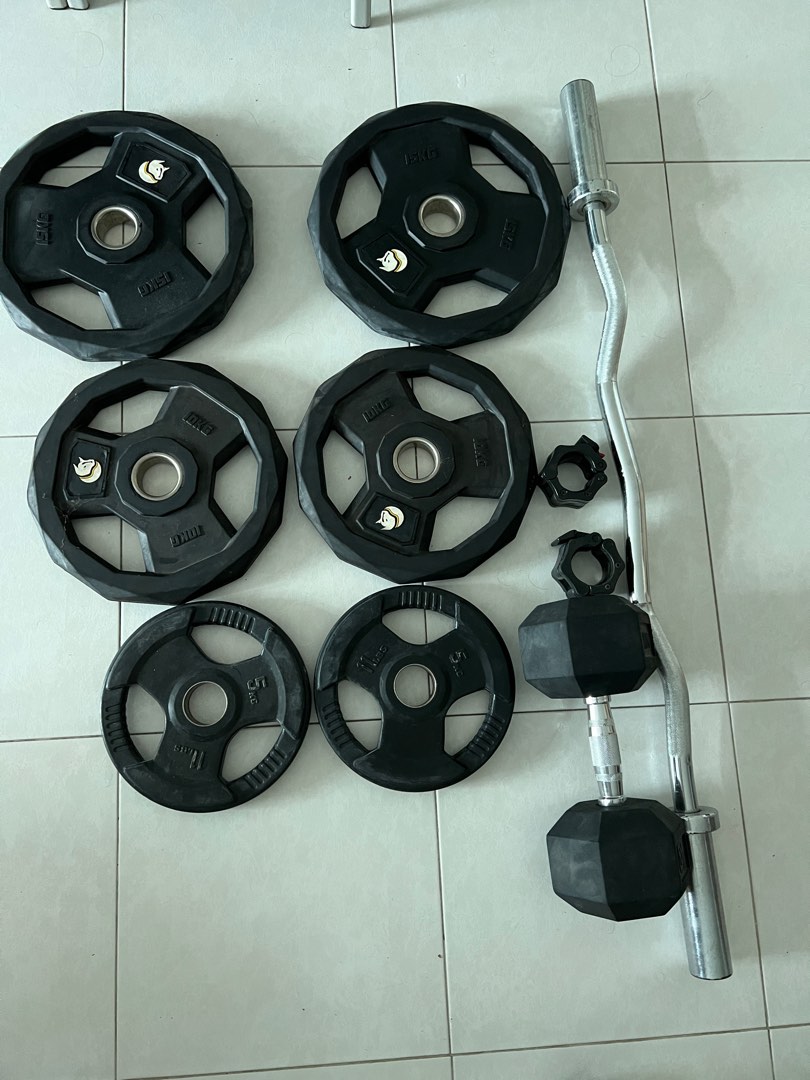 Gym Plates, Sports Equipment, Exercise & Fitness, Weights & Dumbbells ...