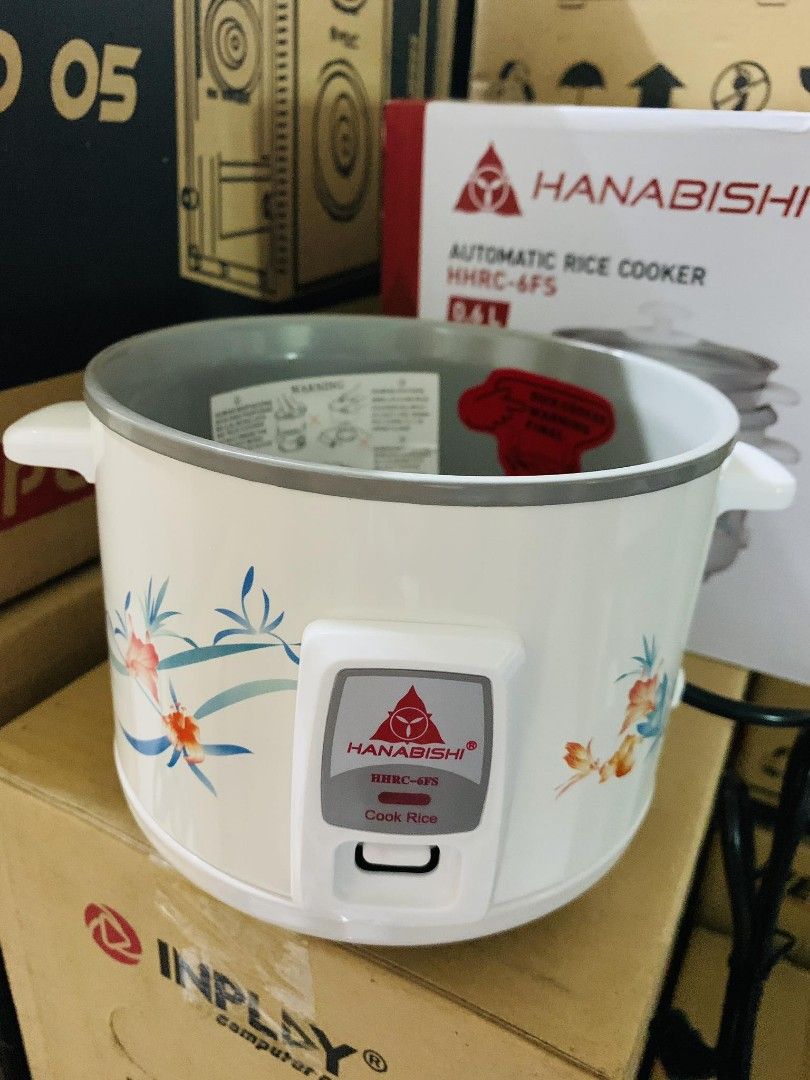 Hanabishi 0.6L Automatic Rice Cooker With Steamer HHRC-6FS, TV & Home ...