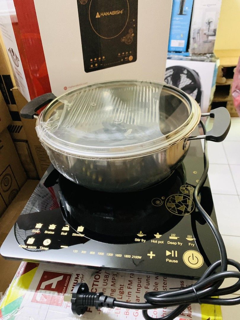 Hanabishi Induction Cooker Stove Soft Touch HIC-200, TV & Home ...