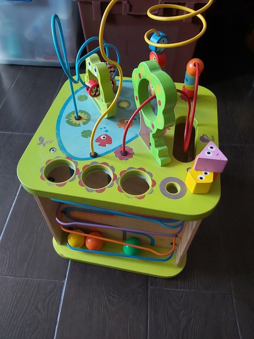 Hape wooden activity play board for babies/toddlers and kids, Babies ...