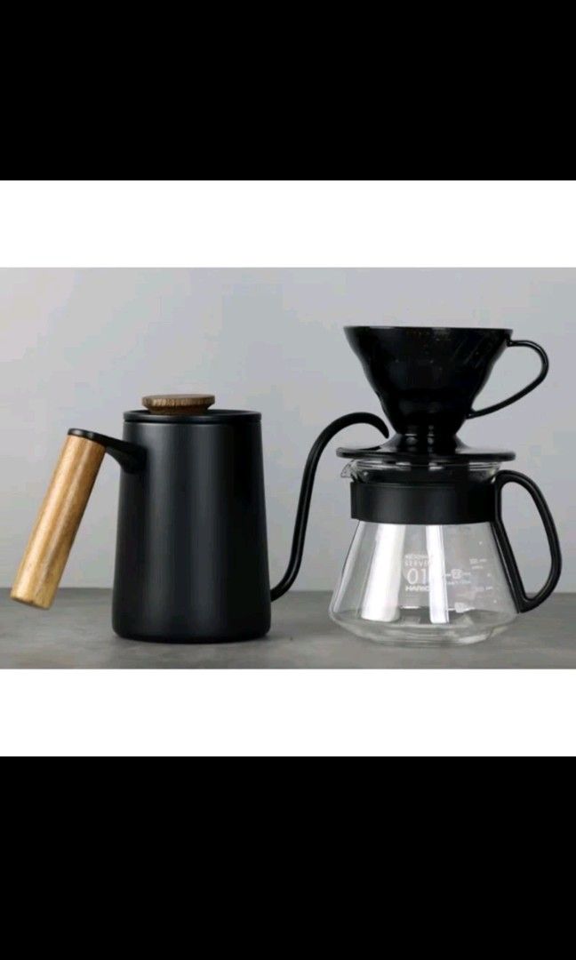 Hario V60 01 Dripper Set & Gooseneck Kettle, TV & Home Appliances ...
