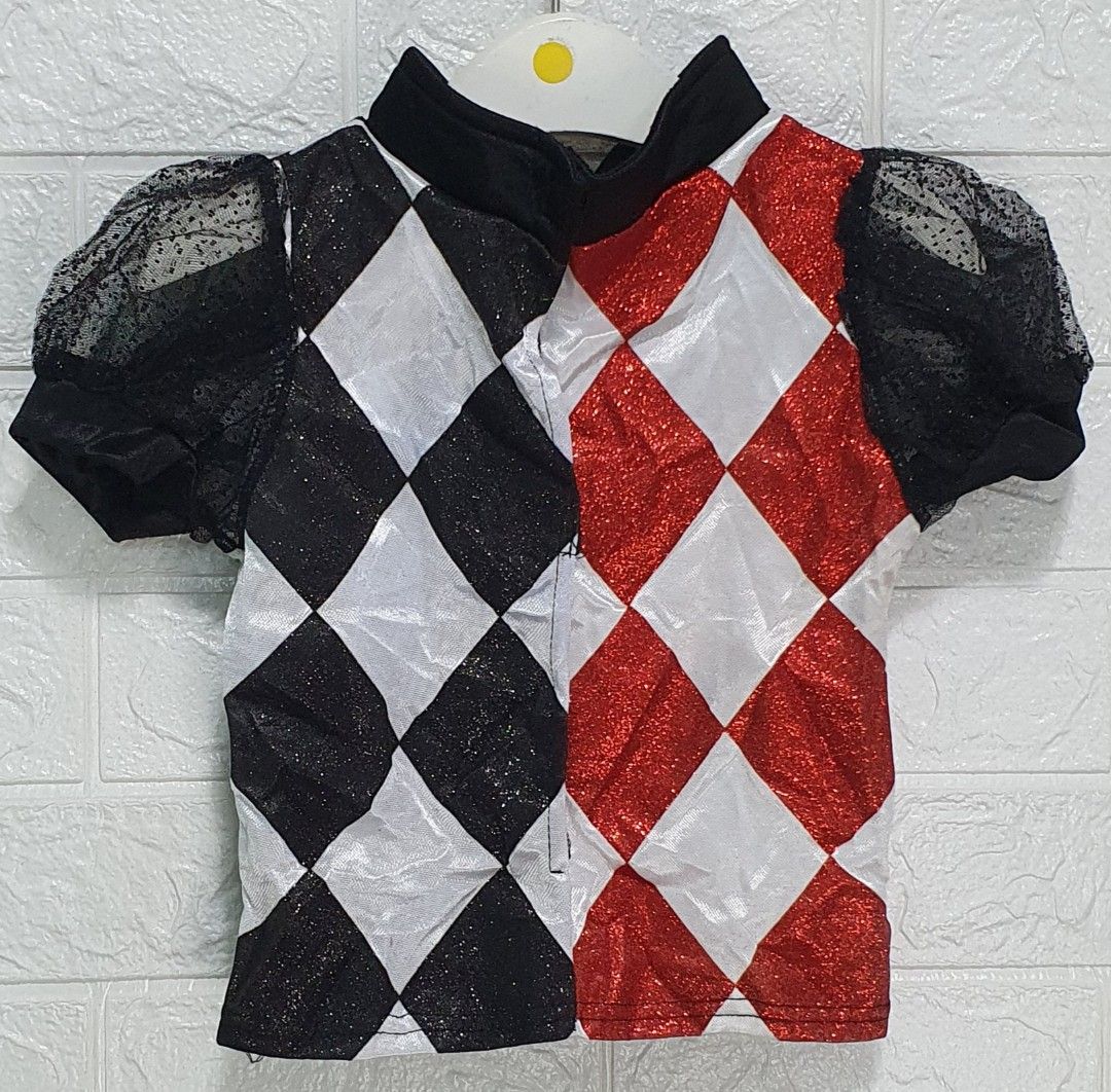 Harley quinn (top only) costume, Babies & Kids, Babies & Kids Fashion ...
