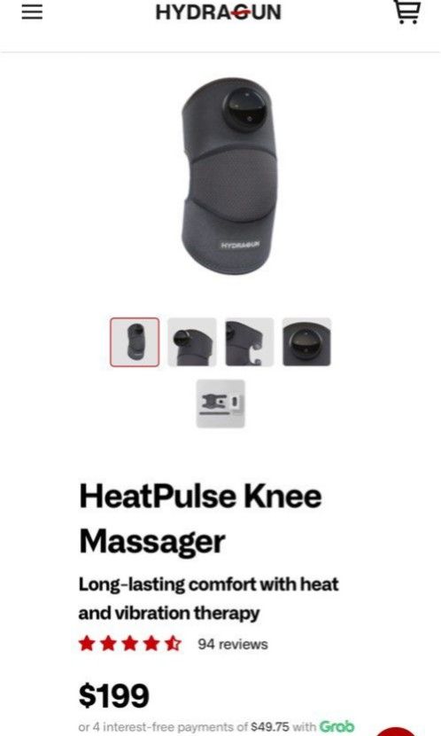 Hydragun Heatpulse Knee Massager 1, Health & Nutrition, Assistive ...
