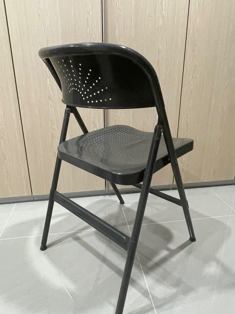 [4 avail] IKEA Frode Foldable Chair (Dark Grey), Furniture & Home ...