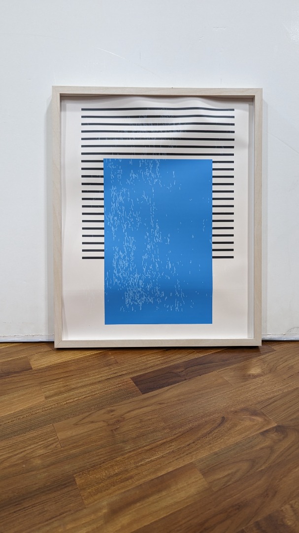 IKEA photo frame with poster BLUE 40x50cm, Furniture & Home Living ...