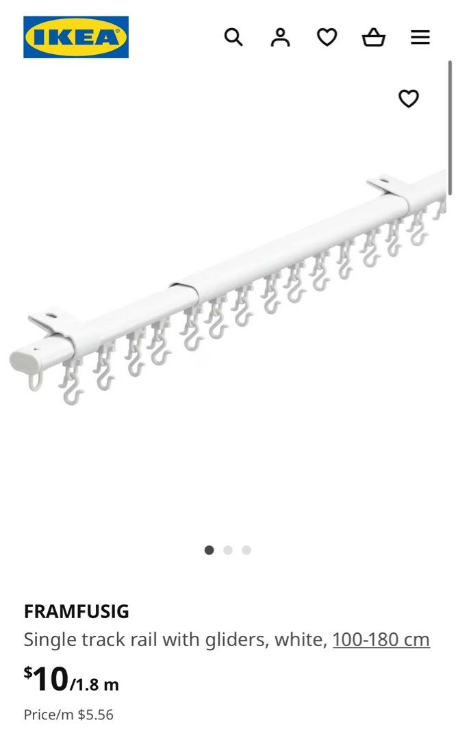 IKEA Telescopic Curtain Rail/ Track, Furniture & Home Living, Home ...