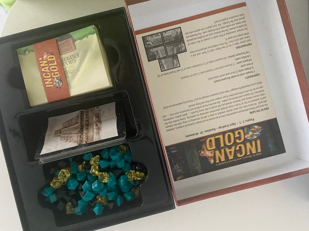 Incan Gold Boardgame, Hobbies & Toys, Toys & Games on Carousell