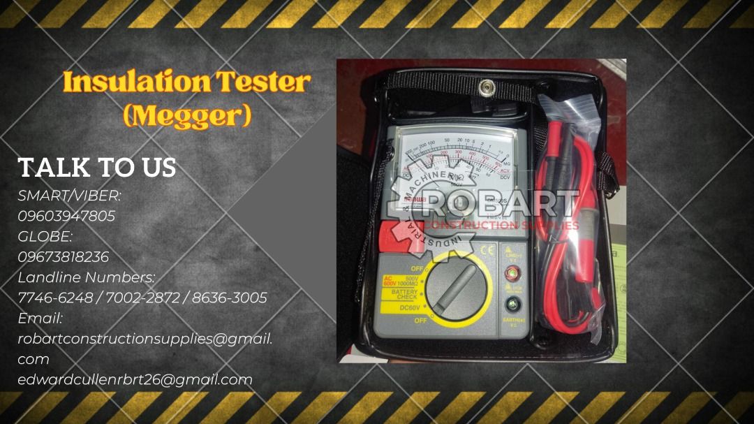 Insulation Tester (Megger), Commercial & Industrial, Construction ...