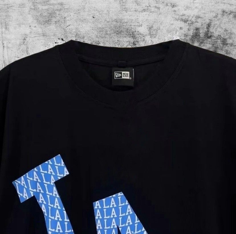 Kaos New Era Los Angeles LA Hitam, Fesyen Pria, Pakaian , Atasan di ...