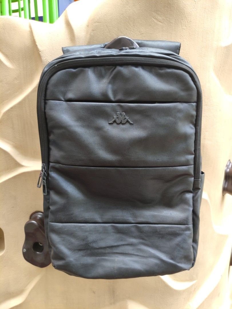 KAPPA Black Backpack, Men's Fashion, Bags, Backpacks on Carousell