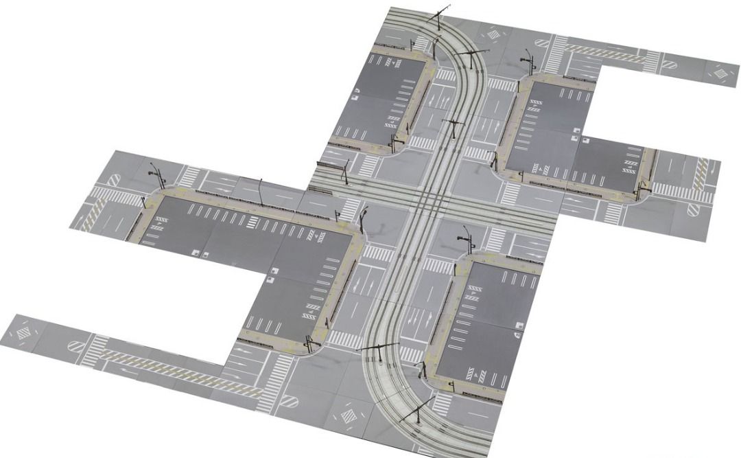 全新 KATO 40-812 TV2 路面軌道拡張セット UNITRAM 路面電車 JR 觀光列車 東海道本線 東京 山手線 秋葉原 入門套裝 ...