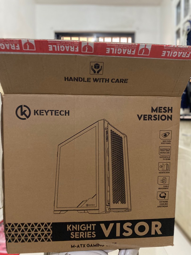 KEYTECH KNIGHT SERIES VISOR GAMING CASE MESH VERSION, Computers & Tech ...