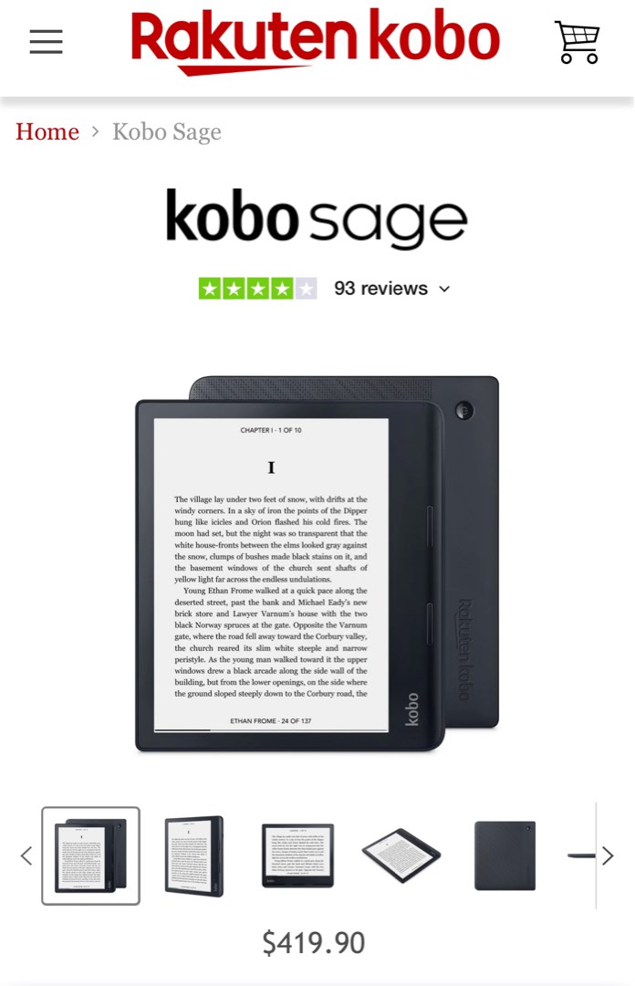 Kobo Sage, Mobile Phones & Gadgets, E-Readers on Carousell