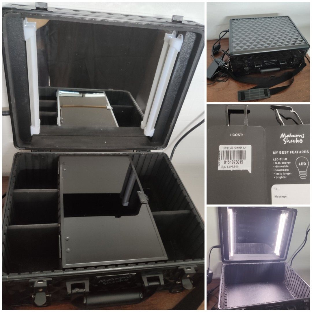 Koper MakeUp Masami Shouko LED case, Kesehatan & Kecantikan, Rias Wajah ...