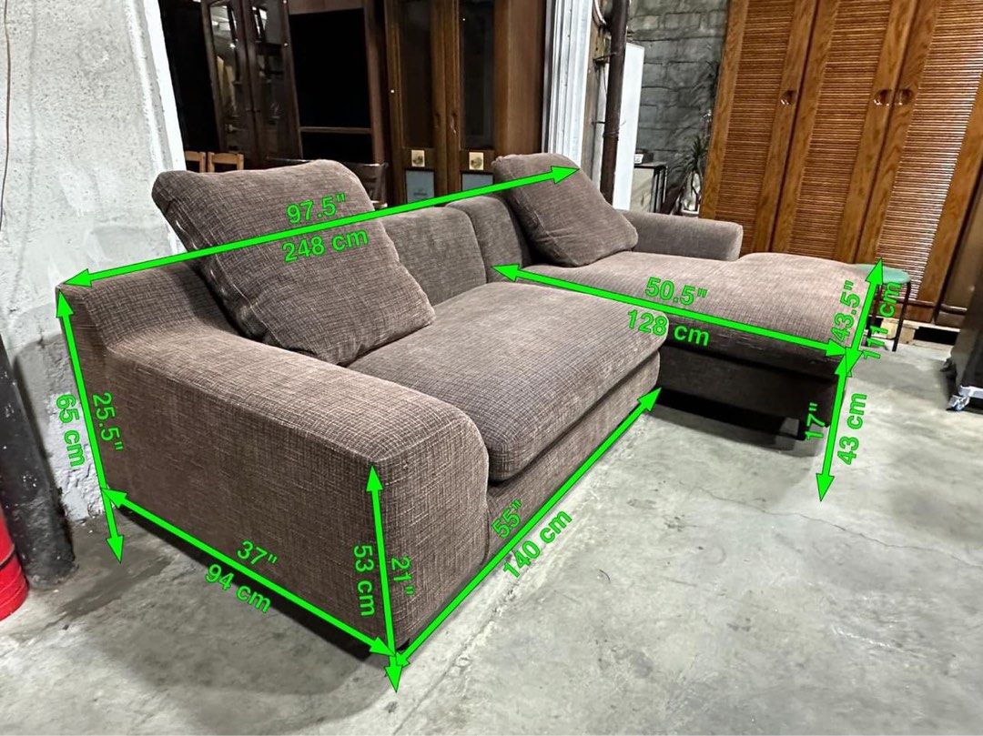 L shape bulky sofa, Furniture & Home Living, Furniture, Sofas on Carousell