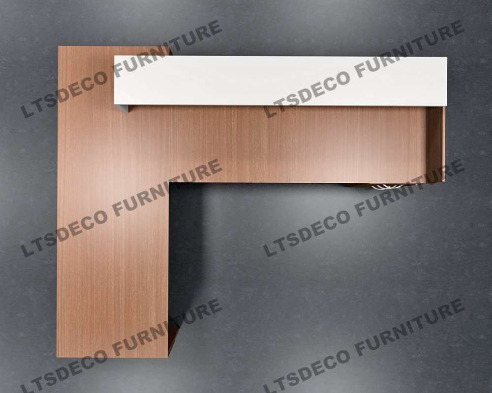 L SHAPE RECEPTION COUNTER TABLE | OFFICE FURNITURE | OFFICE PARTITION ...