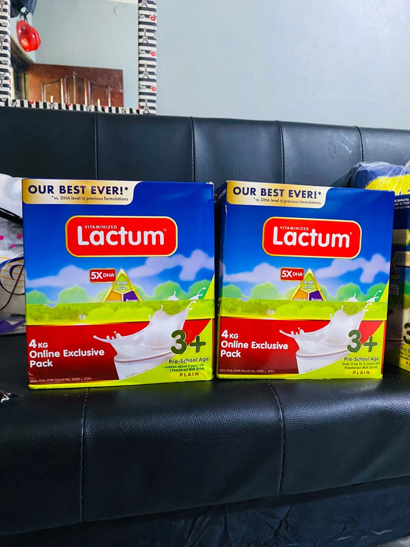 Lactum 3+ milk 2kg x 2, Babies & Kids, Nursing & Feeding, Weaning & Toddler Feeding on Carousell