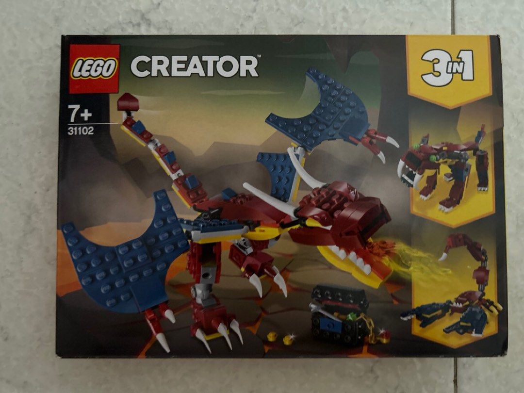 LEGO Creator Dragon (3 in 1), Hobbies & Toys, Toys & Games on Carousell