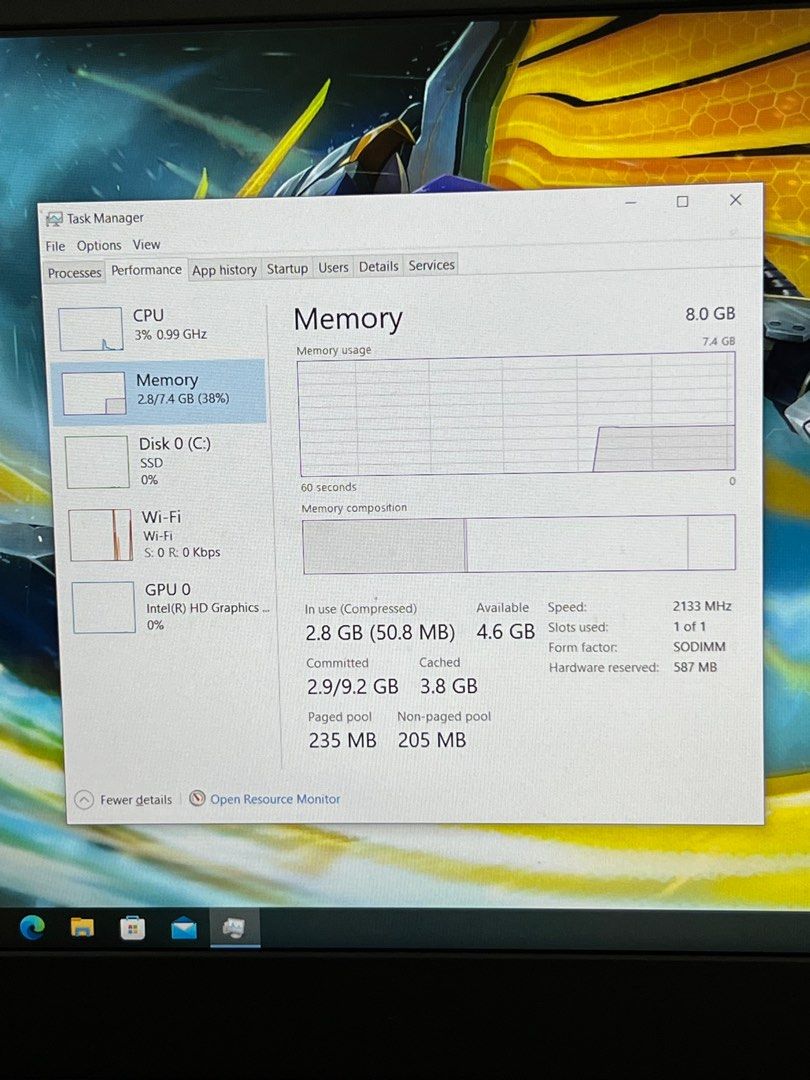 Lenovo i5 6Gen / 8GB RAM DDR4 / 256GB SSD / Intel(R) HD Graphics 520 ...
