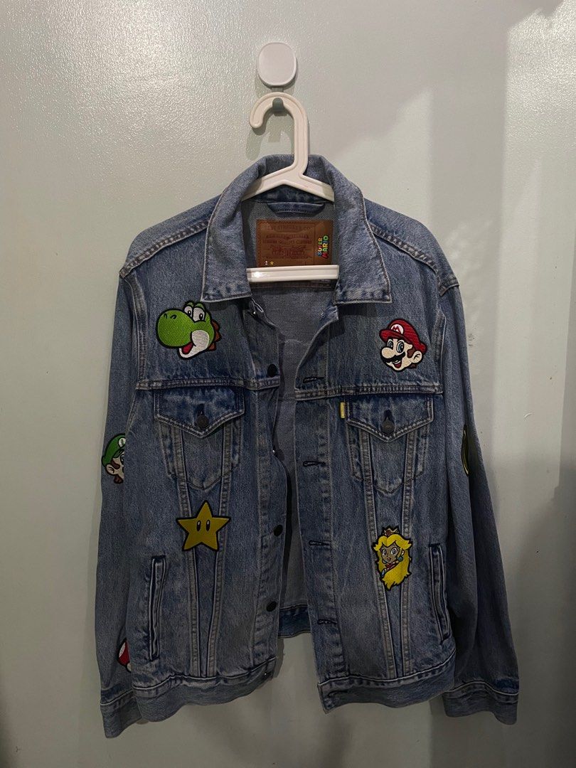 LEVI’S x Super Mario Unisex Trucker Denim Jacket, Women's Fashion ...