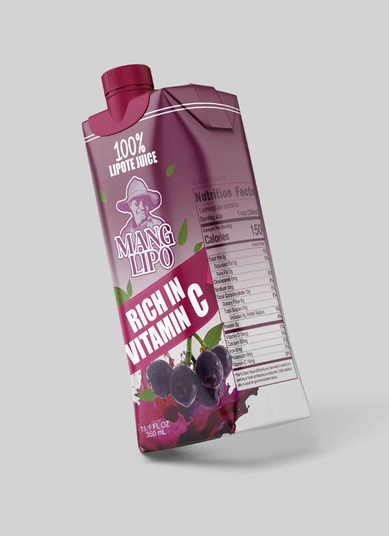 Lipote juice. Made with real Lipote. Taste the goodness with Mang Lipo ...